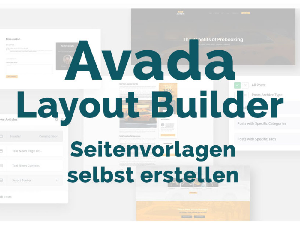 Das Wordpress Avada Theme - Alle Einstellungen